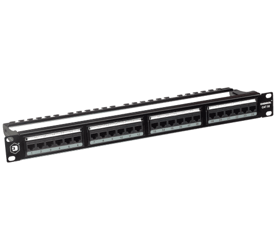 Digisol Channel SCS Patch Panel, 24 Port, Cat5e UTP, 180 Degree