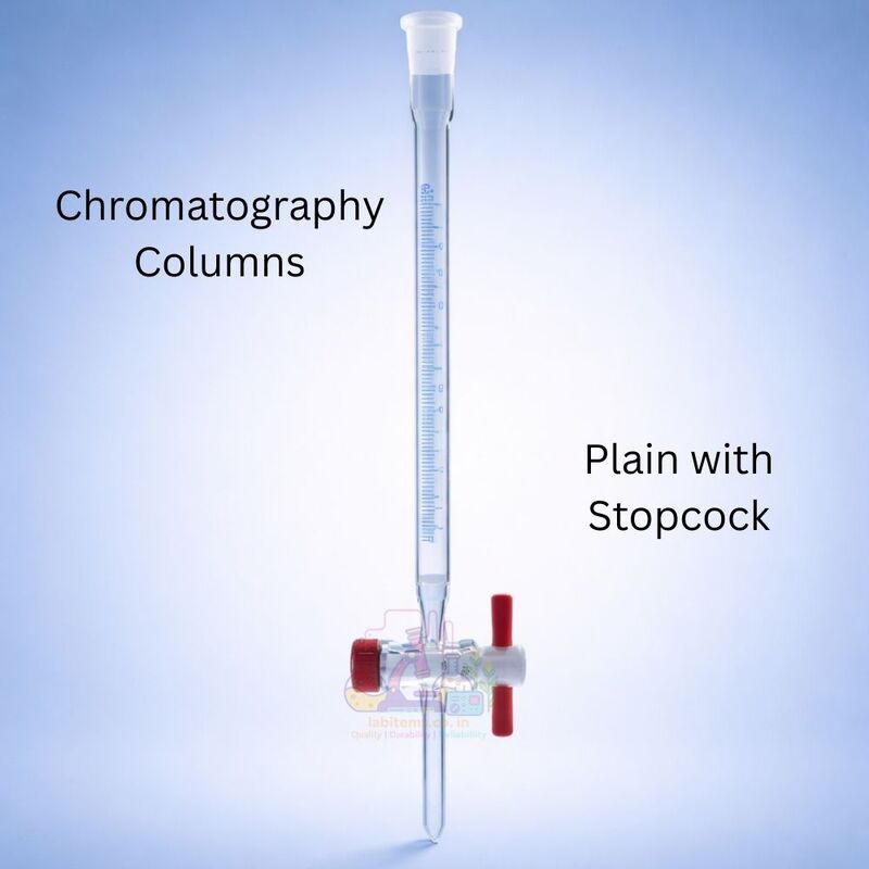 Chromatography Column – Plain, Glass/Screw/PTFE Key Stopcock ...