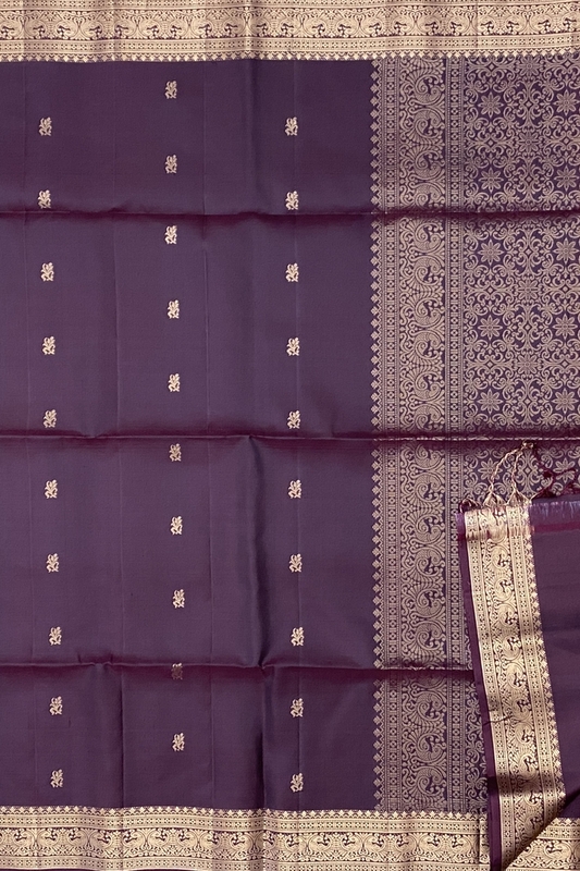 Pure Kanchi Soft Silk Saree with Woven Motifs, Zari Border & Rich Pallu