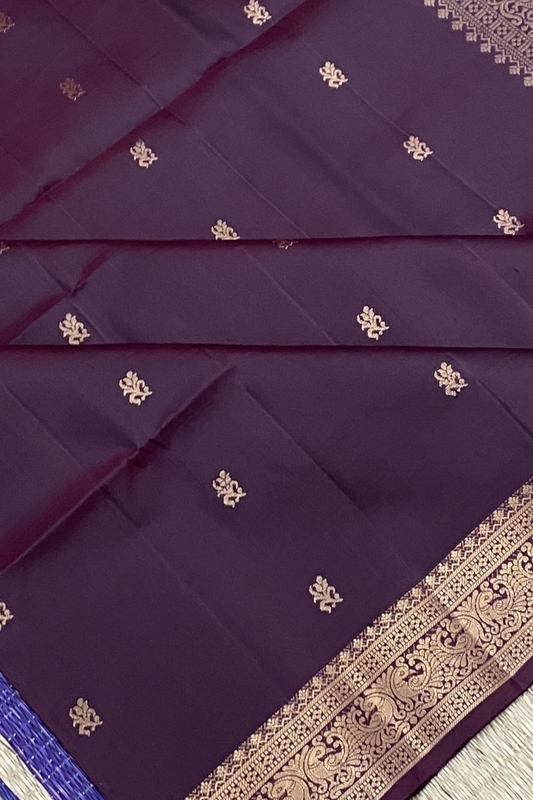 Pure Kanchi Soft Silk Saree with Woven Motifs, Zari Border & Rich Pallu
