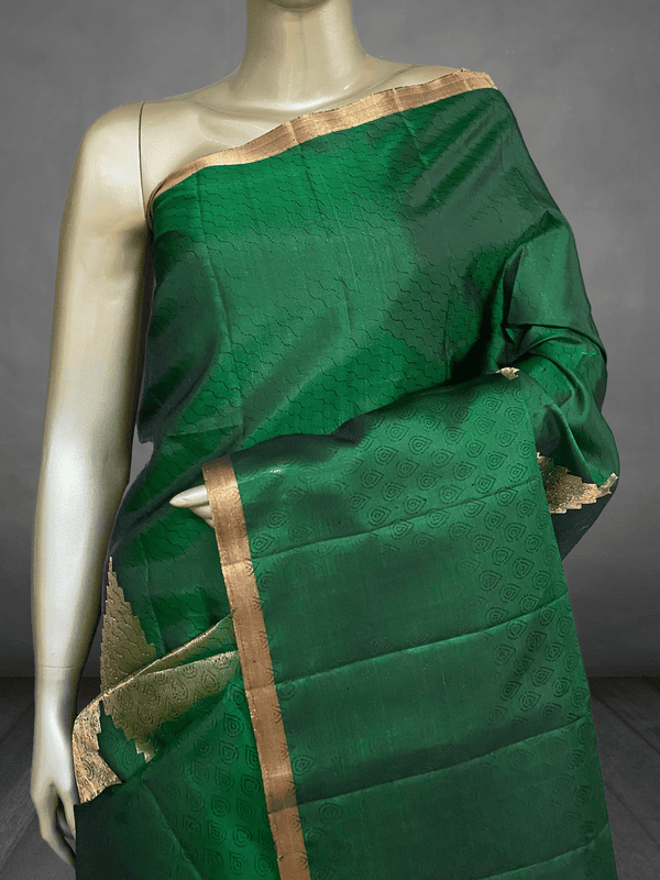 Bhagyam - The Pure Kanchi Silk Saree in Mudras 19210