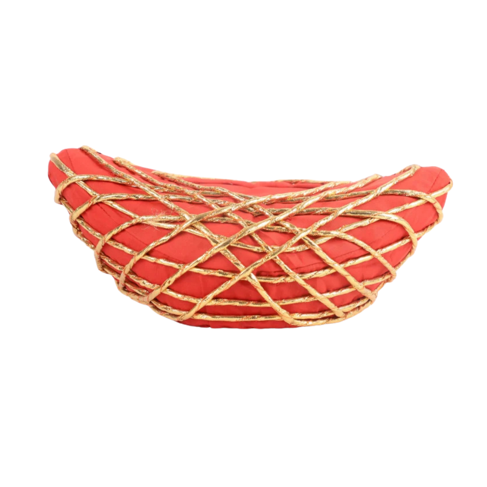 Maratha Safa Pagdi Red & Golden | Traditional Turban
