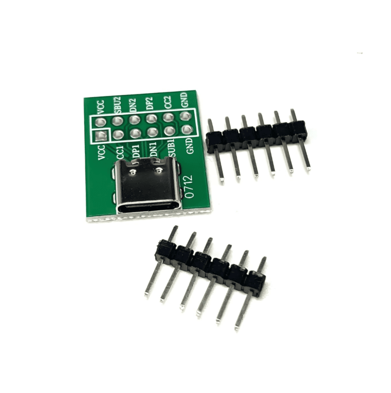 USB Type-C 12 Pin Header Type Female Connector Breakout Board