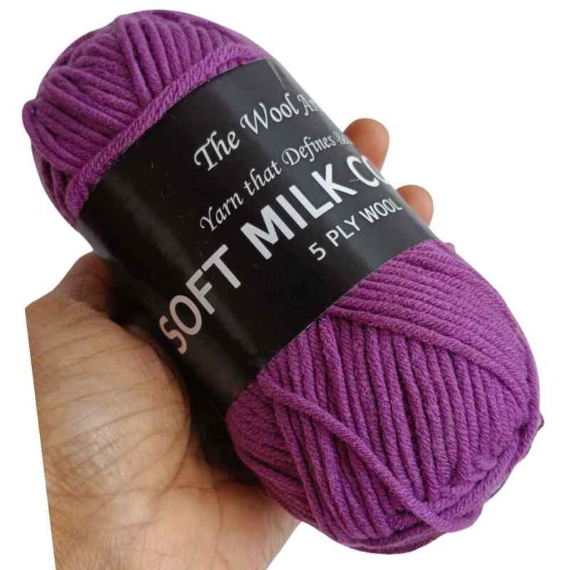 Buy | 5 Ply Soft Milk Cotton Yarn for Amigurumi | Crochet | Knitting ...