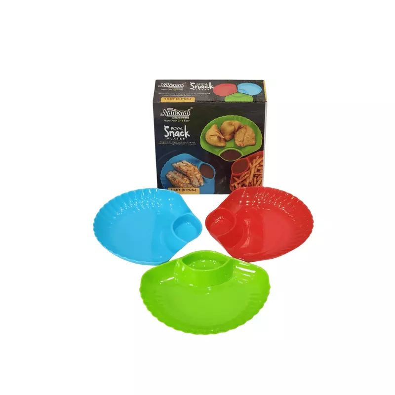 Royal Snack Plates Set of 6 – Stylish & Durable