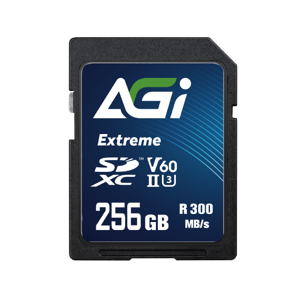 AGI Extreme memory card, 256 GB, SDXC V60 SE238