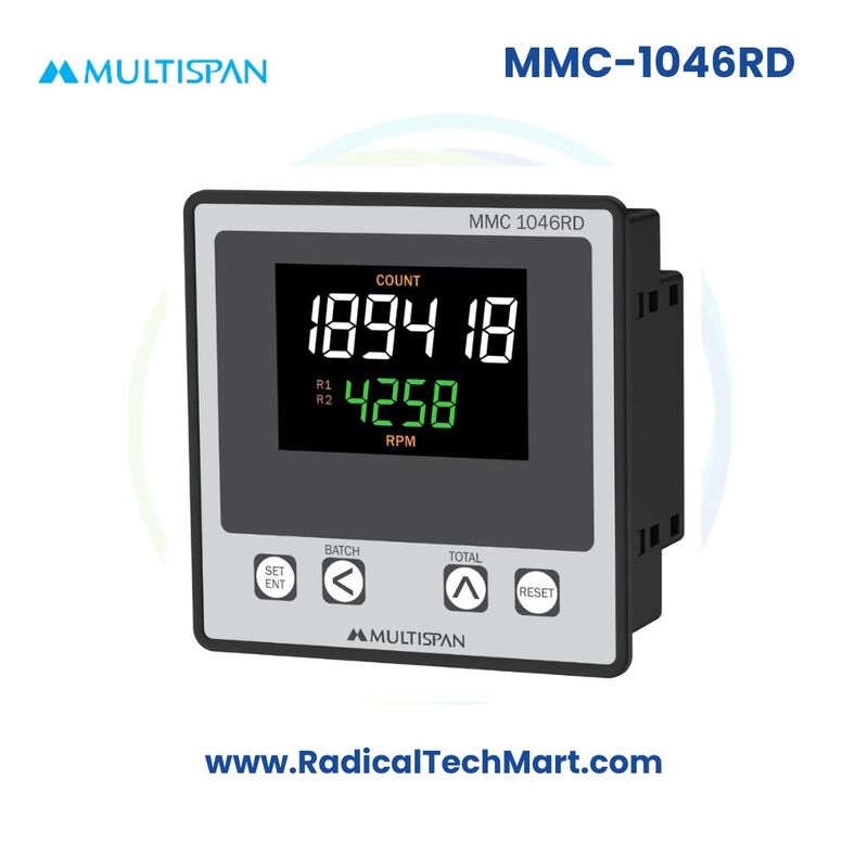Multispan MMC Series Counter RPM Indicator | Dual Display | Buy Online